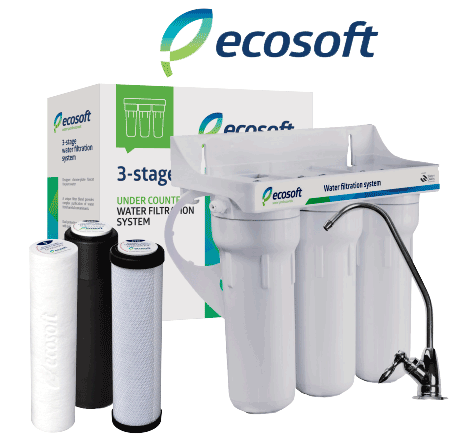Ecosoft 3-Stage Under Sink Water Filter - #FMV3ECOEXP